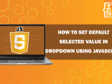 How To Set Default Selected Value In Dropdown Using Javascript