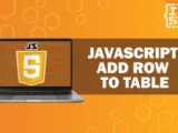 How To Dynamically Add Rows In Html Table Using Javascript