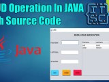 Crud Operations In Java With Source Code