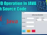 Crud Operations In Java With Source Code
