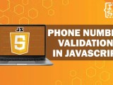 Phone Number Validation In Javascript Using Regex