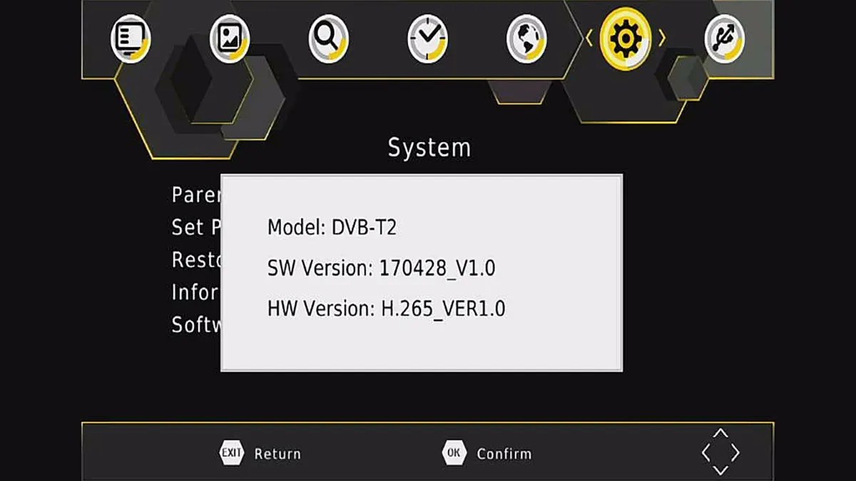 DVB-T2 Upgrade OSD System information - iVcan.com