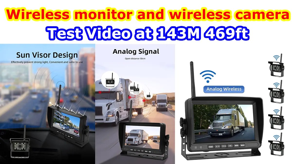 Wireless 7 Inch Car Monitor Wireless Camera Reverse Rear View Vehicle ...