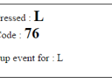 Picking Up Keyboard Input Javascript Source Code I Want Source Codes