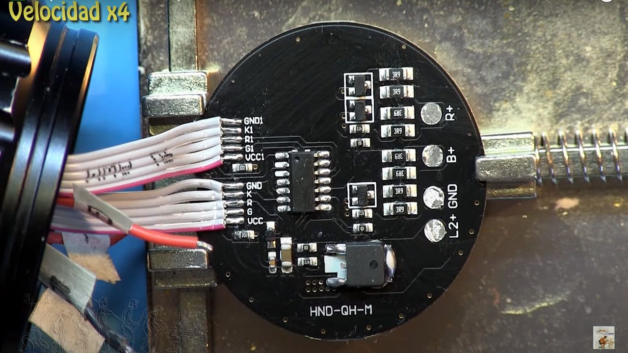 Reparación foco LED para buceo - J_RPM