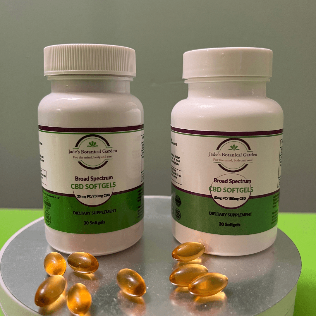 CBD Softgel Capsules - Jade's Botanical Garden
