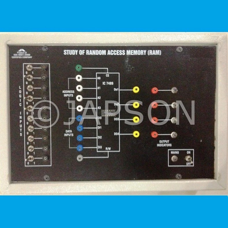 Ram Circuit Using Ic 7489 Experiment Apparatus Japson