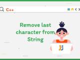 Remove Last Character From String In C Java2blog