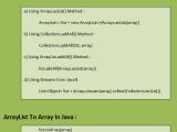 18 Java Arraylist Programming Examples
