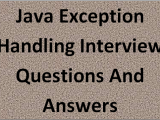 30 Java Exception Handling Interview Questions And Answers