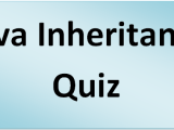 Java Inheritance Quiz Practice Coding Questions