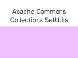 Apache Commons Collections Setutils Java Developer Central