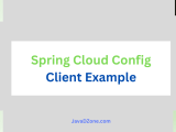 Spring Cloud Config Client Javadzone