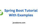 Spring Boot Tutorial Javadzone