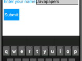 Get User Input In Android Javapapers