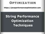 Java Performance Optimization