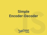 Simple Encoder Decoder Javascriptsource