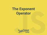The Exponent Operator Javascriptsource