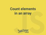 Count Elements In An Array Javascriptsource