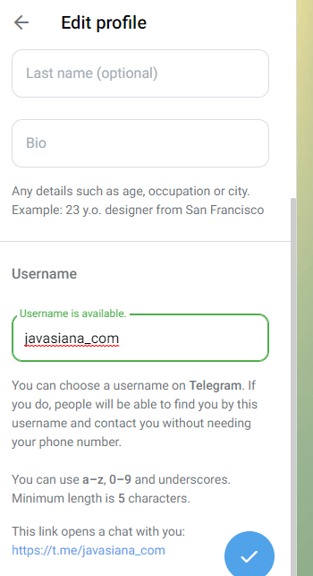 2+ Cara Membuat Username di Telegram Aesthetic Terbaru 2022