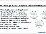 How To Design A Java Enterprise Application Effectively Making Java
