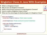 Singleton Class In Java With Examples A Comprehensive Guide