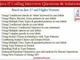 Java 17 Coding Interview Questions And Solutions Javatechonline