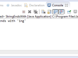 Java String Endswith Method Example