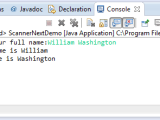 Java Scanner Next Method Example