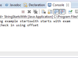 Java String Startswith Method Example
