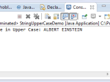 Java String Touppercase Method Example