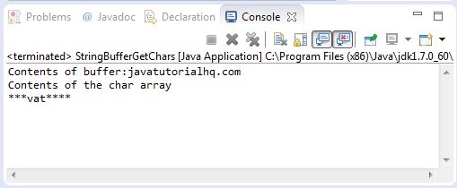 Java StringBuffer setCharAt() method example
