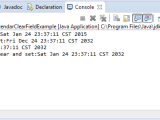 Java Calendar Clear Int Field Method Example
