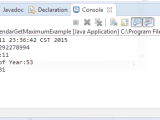 Java Calendar Getmaximum Int Field Method Example