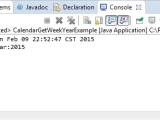 Java Calendar Getweekyear Method Example