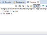 Java Simpledateformat Topattern Method Example