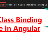Class Binding In Angular Jayant Tripathy