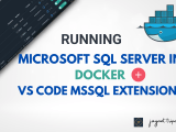 Running Microsoft Sql Server In Docker Vs Code Mssql Extension