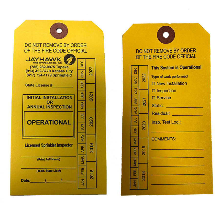 Red Tag Impairment System » Jayhawk Fire Sprinkler Co.