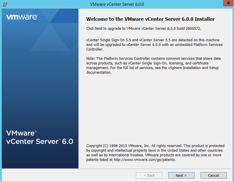 Upgrade vCenter Server 5.5 to 6.0 - JB Computerization