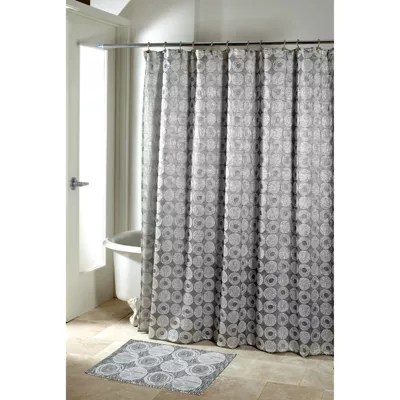Avanti Galaxy Silver Shower Curtain Color Gray
