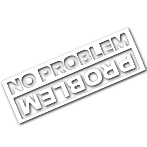 No Problem Problem Sticker Jcreatenz