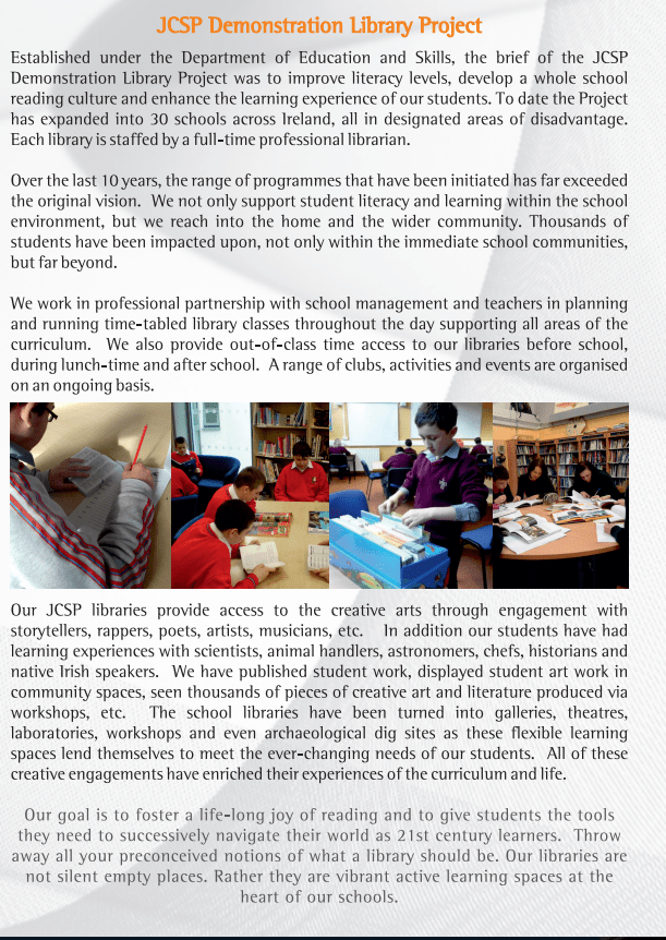 Project Charter – JCSP Libraries