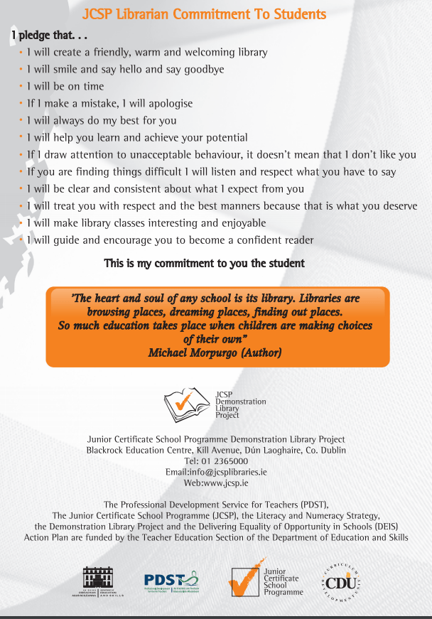 Project Charter – JCSP Libraries