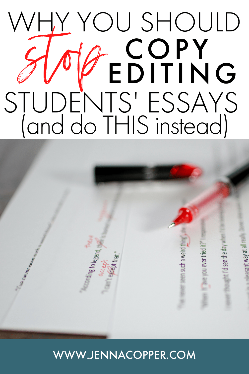Why You Should Stop Copy Editing Students’ Essays and Do This Instead ⋆ ...