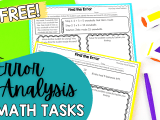Free Error Analysis Math Printables For Multi Step Word Problems