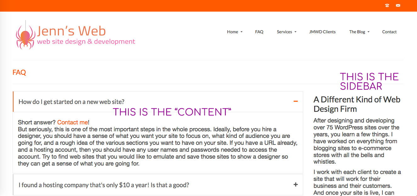 A Visual Guide to A Web Page - Jenn's Web