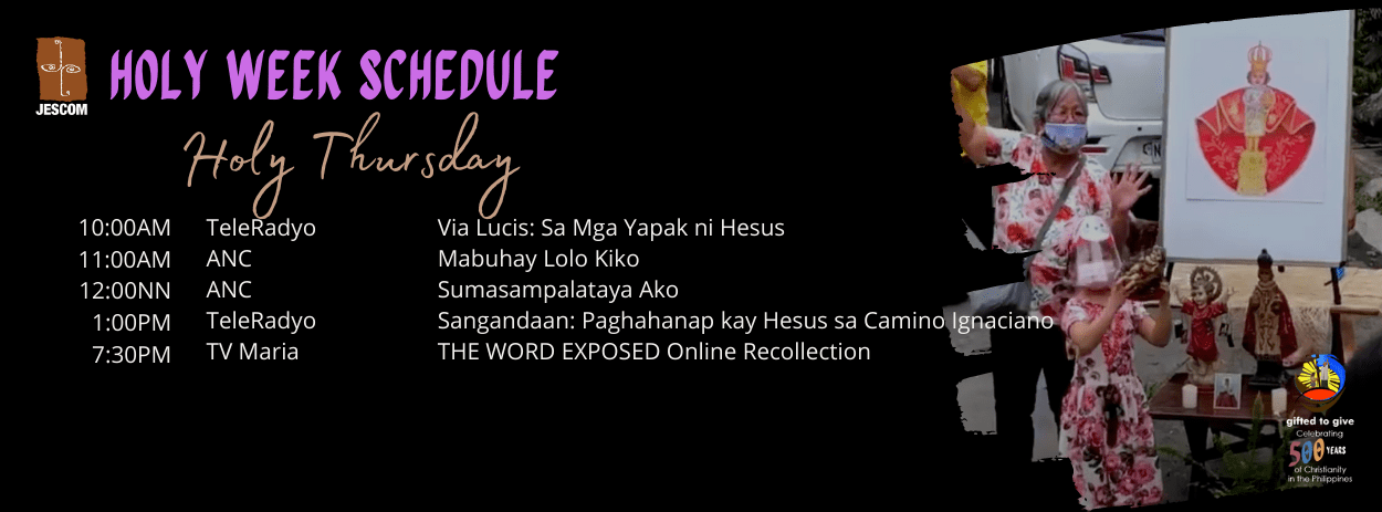 JesCom Philippines | JesCom Holy Week 2021 Programs