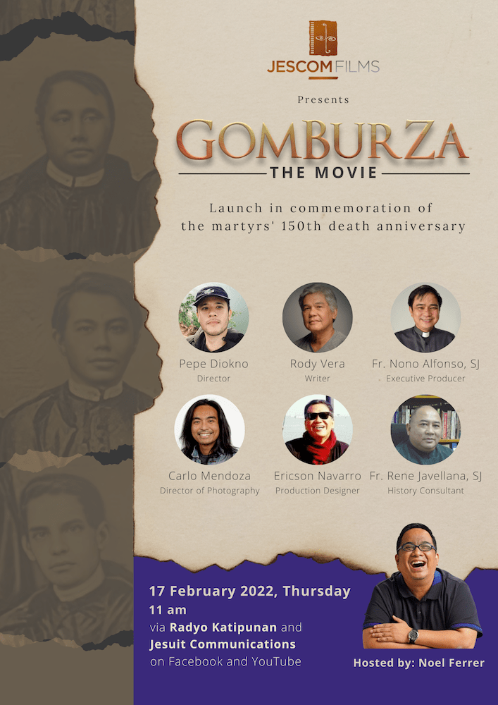 Filming soon: “GomBurZa The Movie” produced by Jesuit Communications – JesCom Philippines