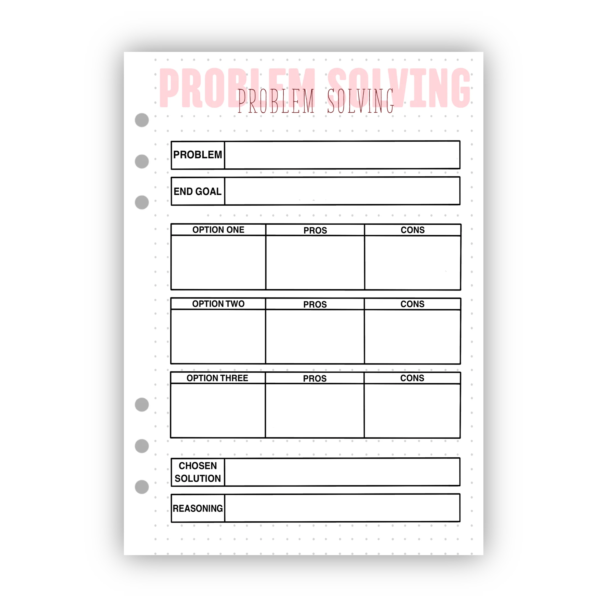 Problem Solving Jessica S Journal